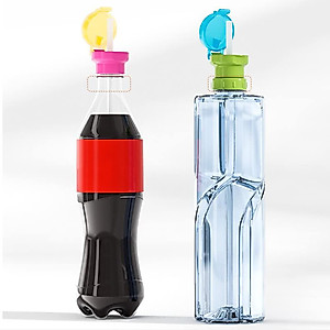 3Pcs Spill Proof Water Bottle Twist Cover Cap, Water Bottle Caps Beverage Bottle Lid - Random Color