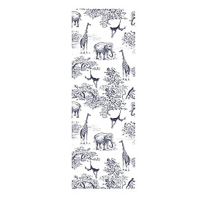 Blue Animal Peel and Stick Vinyl Contact Paper Cabinet Liner Wallpaper for Walls Shelves Cabinets Dresser Furniture Countertop Kids Room Decal Removable