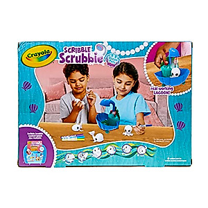 Crayola Scribble Scrubbie Pets Blue Lagoon Playset, Pet Toys For Girls & Boys, Gifts For Kids Ages 3+
