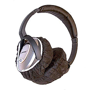 200pcs Stretchable Headphone Cushion Covers , Disposable Sanitary Headphone Covers Replacement Black (11cm)