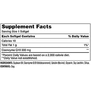 MVOWIZON Kirkland Signature Maximum Potency CoQ10 300 mg 100 Softgels Each, Purple