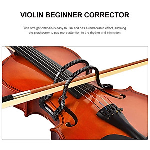 HEALLILY Violin Bow Straighten Corrector Tool Guide Fiddle Bow Collimator Beginner Starter Violin Training Teaching Accessory 8X10CM