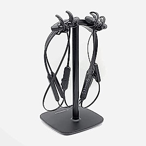 Avantree HT4186 & HS910, Bundle - Wireless Earbuds for TV Watching with Bluetooth Transmitter, No Audio Delay, Plug n Play & Neckband Headphone Holder Stand on Desk