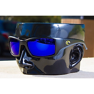 IKON LENSES Polarized Replacement Lenses Fits Costa Del Mar Blackfin Sunglasses (Deep Blue Mirror)