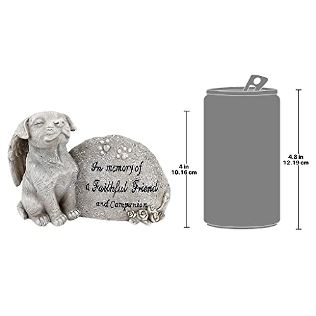 Design Toscano QL593931 Forever in Our Hearts Memorial Dog Statue,greystone