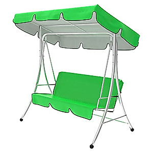 Outdoor Patio Swing Chair Cover, 210D Oxford Hammock Swing Canopy Cushion Covers for 3 Seater, Waterproof Garden Furniture Protector for Backyard, Lawn, Poolside, Balcony