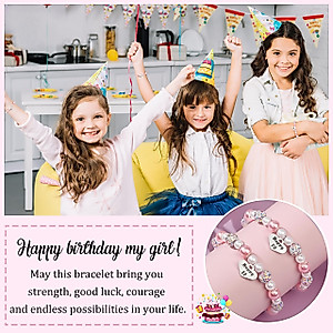JoycuFF Birthday Gifts for Girls 11 Year Old Girl Birthday Gift Ideas Birthday Gift for 11 Year Old Girls Cute Birthday Bracelets for 7 Year Old Birthday Bracelets for Girls Age 10-12