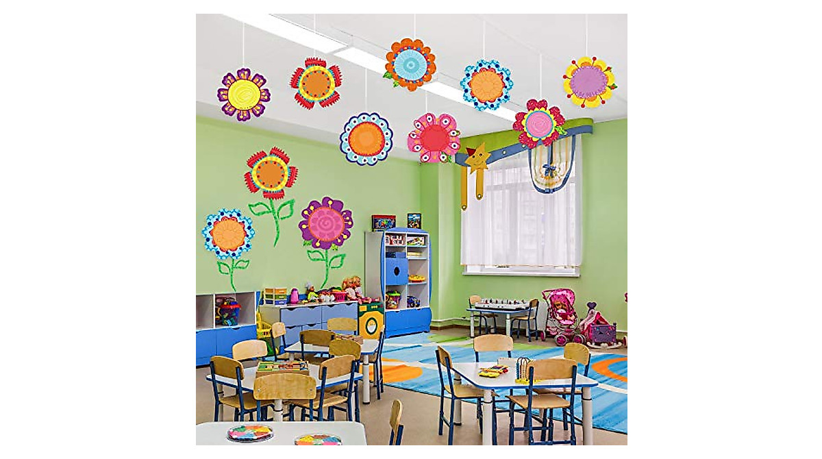 Springtime Flower Cut-Outs for Classroom & Party Decor