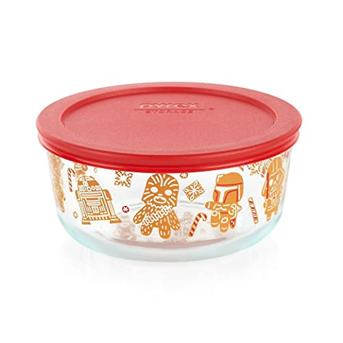 Pyrex Star Wars 8-piece Round Decorated Glass Storage Holiday Set