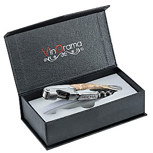 VinOrama Waiters Corkscrew Wine Opener Rosewood Handle 3-in-1 Beer Bottle Opener and Foil Cutter, The Best Choice of Professional Waiters and Bartenders Around the Globe