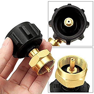 Joywayus QCC1 Regulator Valve 1LB Tank Gas Propane Refill Adapter Outdoor BBQ Kit Fits All 1 LB Throwaway Disposable Cylinder