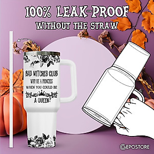 Christmas Gifts for Movie Lovers, Villains 40 oz Stainless Steel Tumbler With Handle, Witches Coffee Mug, Characters Cup, Christmas Tumbler With Lid Straw, Birthday Gifts