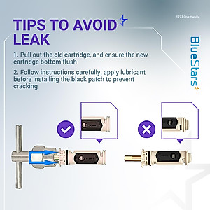 BlueStarts High-Quality 1222 One-Handle Faucet Cartridge - Compatible with Moen One-Handle PosiTemp Faucets and Moen Tub Shower