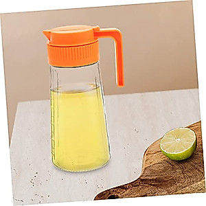 DOITOOL 2pcs Mason Jar Pour Lids Jar with Lid Wide Mouth Glass Jars Plastic Mason Jar Lids Syrup Dispenser for Coffee Bar Reusable Canning Lid Mason Jars with Handle Mason Jar Covers Seal