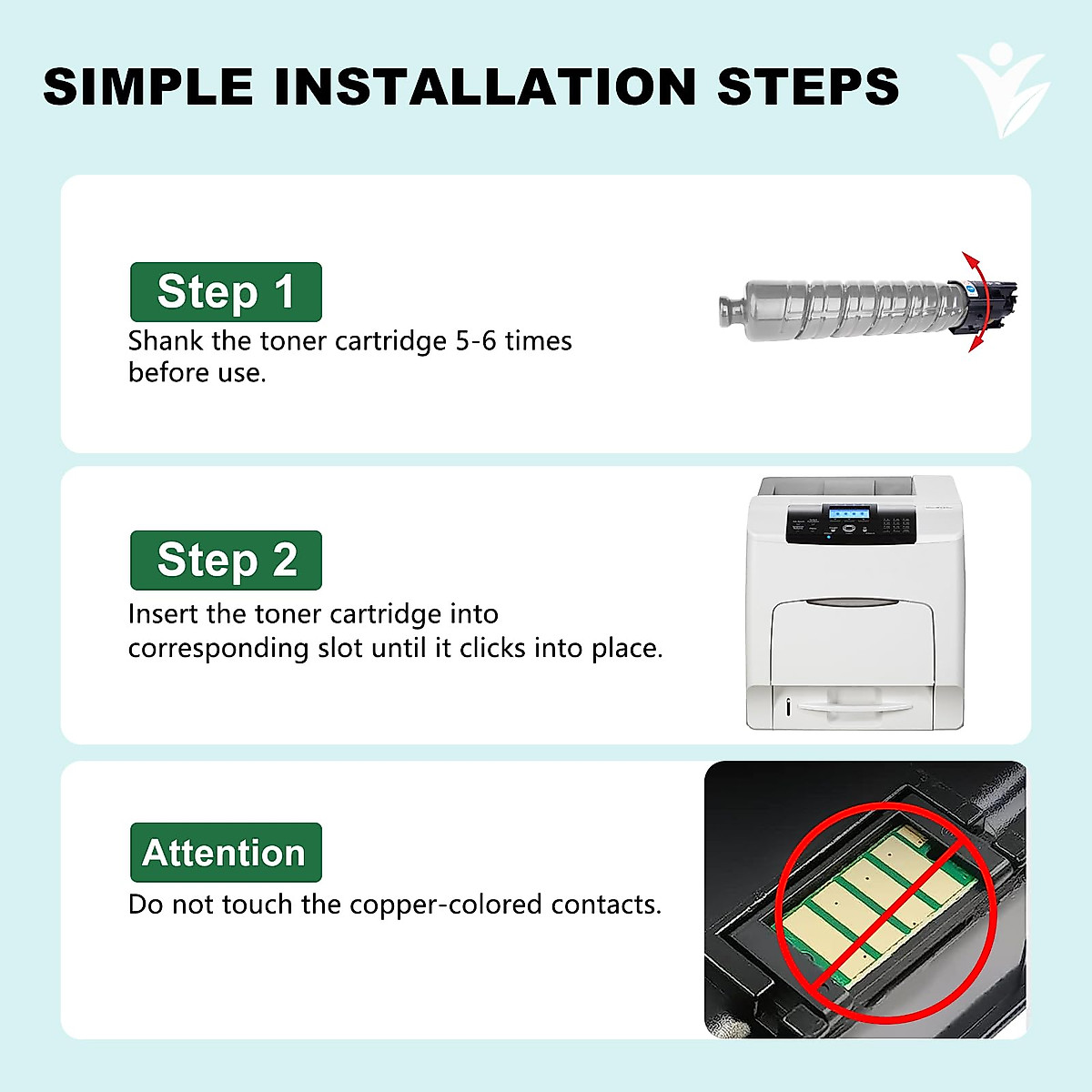 YUANQIMM SP C430 SP C430A Toner Cartridge Replacement for Ricoh SP C440DN C430DN C430 C431DNHT C431DNHW High-Yield for Ricoh 821105 821106 821107 821108 (1xBlack 1xCyan 1xMagenta 1xYellow,4-Pack)