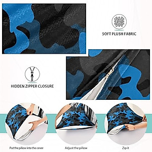 Camouflage Pillowcase for Hair and Skin Body Pillow Cover Body Pillow Case Standard Size 20"X 26" Super Soft Pillow Case with Zipper for Pillow