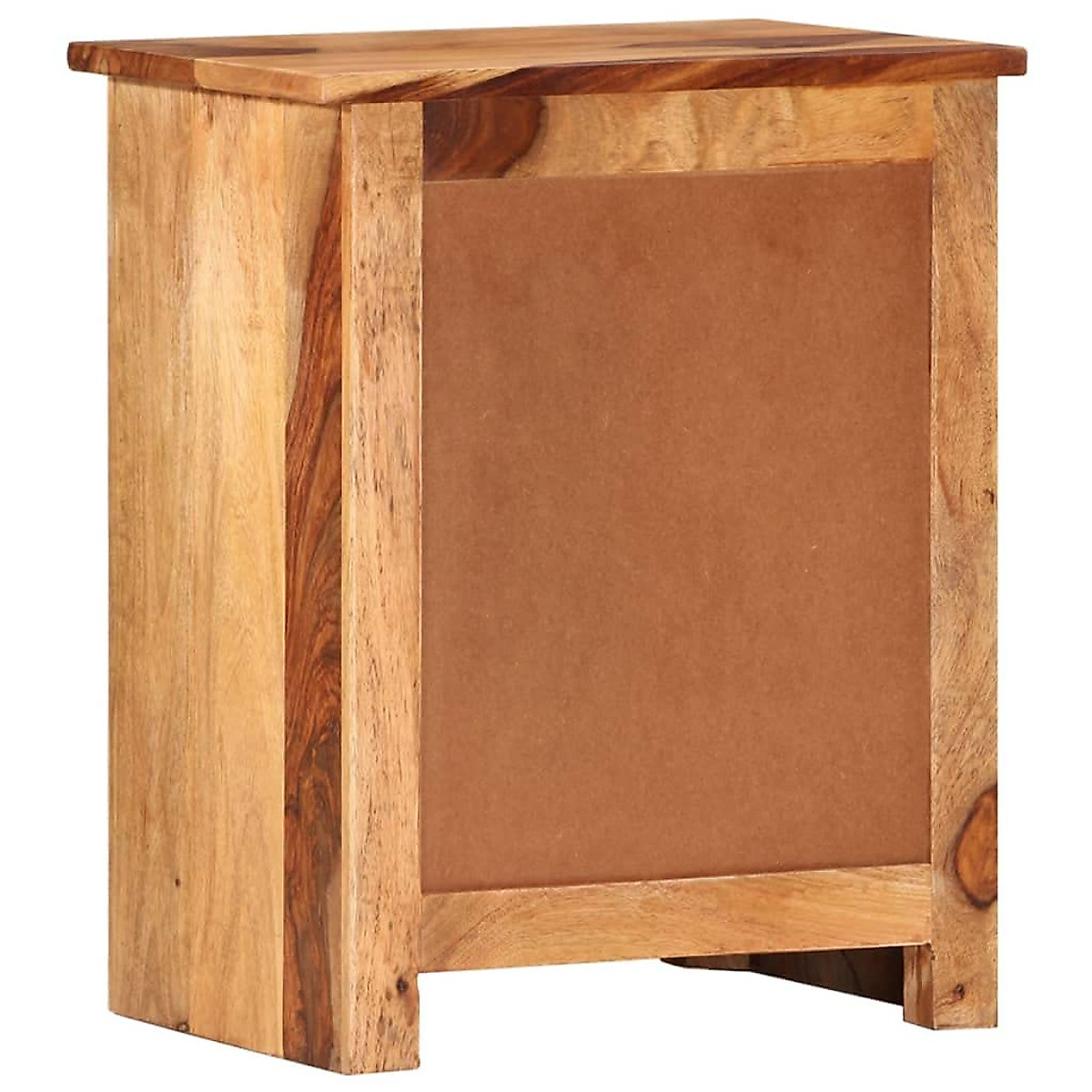 QJBSAVVA Nightstand 15.7"x11.8"x19.6" Solid Sheesham Wood,Bedroom Furniture Side Tables Sofa Side Table Suitable for Bedroom, Living Room, Office, Corridor