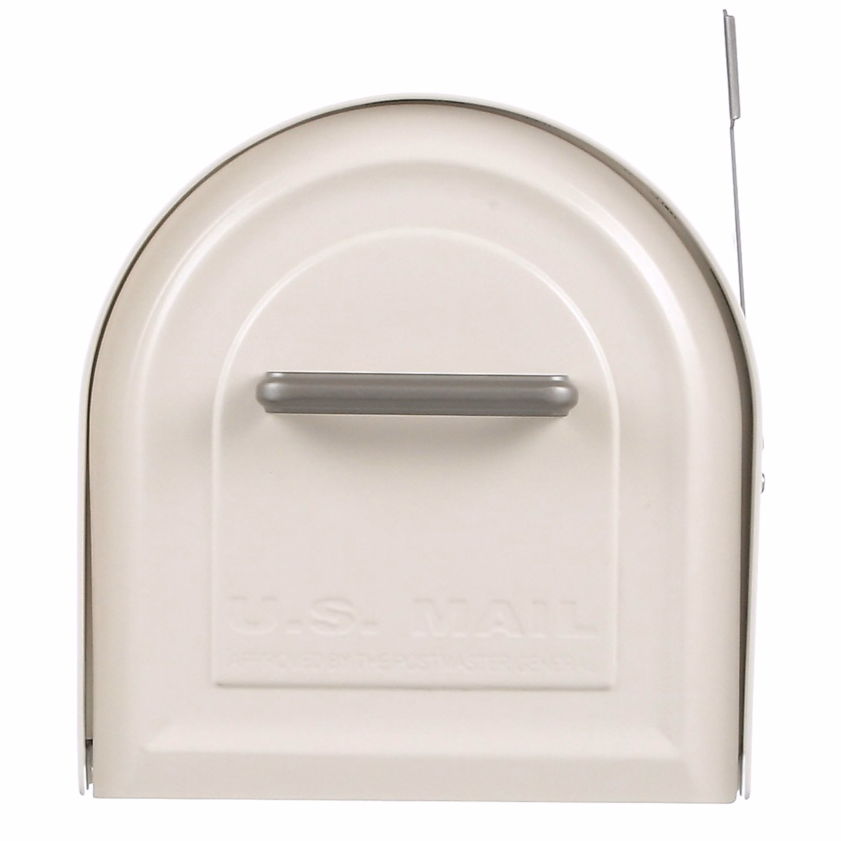 Architectural Mailboxes Reliant Galvanized Steel, Locking, Post Mount Mailbox, Compatibility Code C, MB981WAM, White, Large Capacity