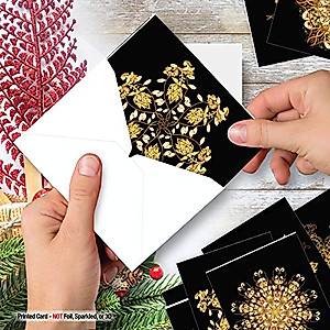 The Best Card Company - 10 Blank Note Cards Assortment (4 x 5.12 Inch) - Zen Patterns and Symbols, Bulk Boxed Set - Magnificent Mandalas AM6326OCB-B1x10