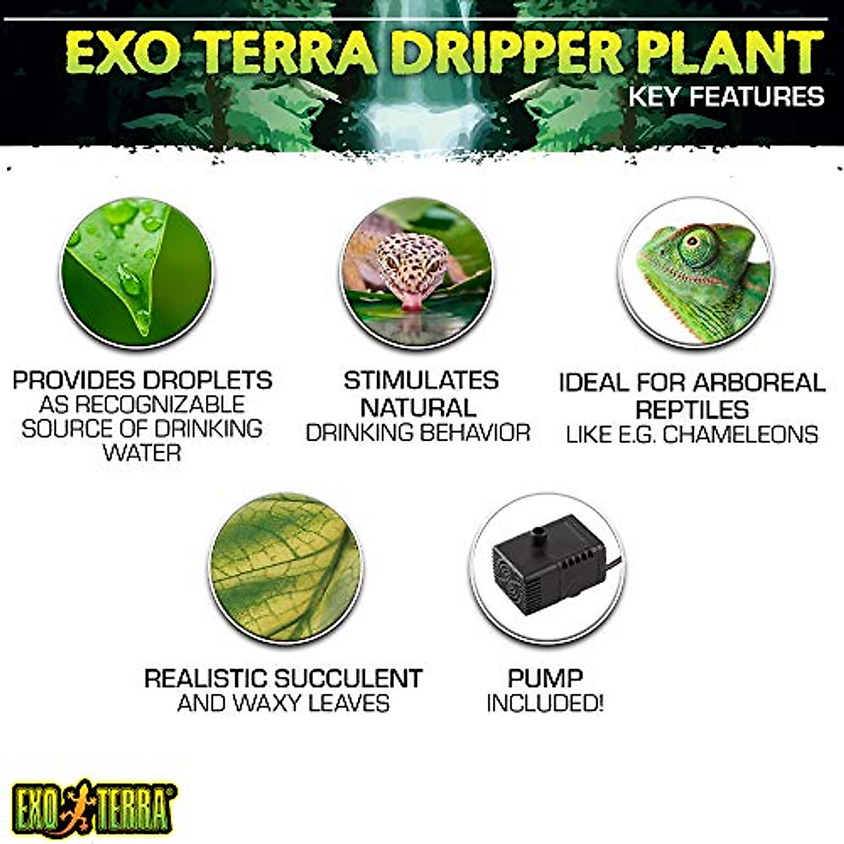 Exo Terra Dripper Plant, Small