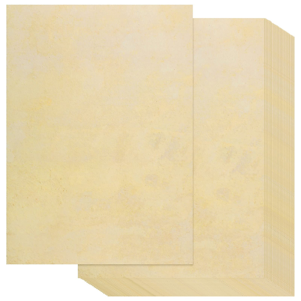 Fainne 300 Sheet Vintage Parchment Paper 8.5 x 11 Inch Certificate Paper Textured Old Paper Double Side Printing Parchment Paper for Certificates Scrapbooking Invitations Crafts