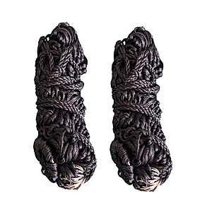 TECH EQUESTRIAN (2piece) XL Slow Feed Haynet 42” with 26 Rings Protection | Holes 2x2 inch | Slow Feed Haynet for Horses | Slow Feed Hay Bag | Multi_Pack_Combo_Deals (Pack_of_2, Black)