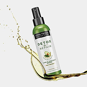 John Frieda Detox and Repair Care & Protect Spray, Styling Spray for Dry and Tangled Hair, 6.77 Ounce