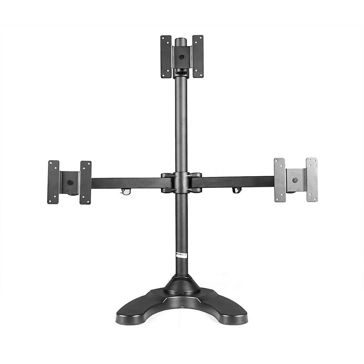 MonMount Triple Monitor Stand Freestanding Triangle Orientation Holds Up to 27-Inch Screens, Black (LCD-3501T-B)