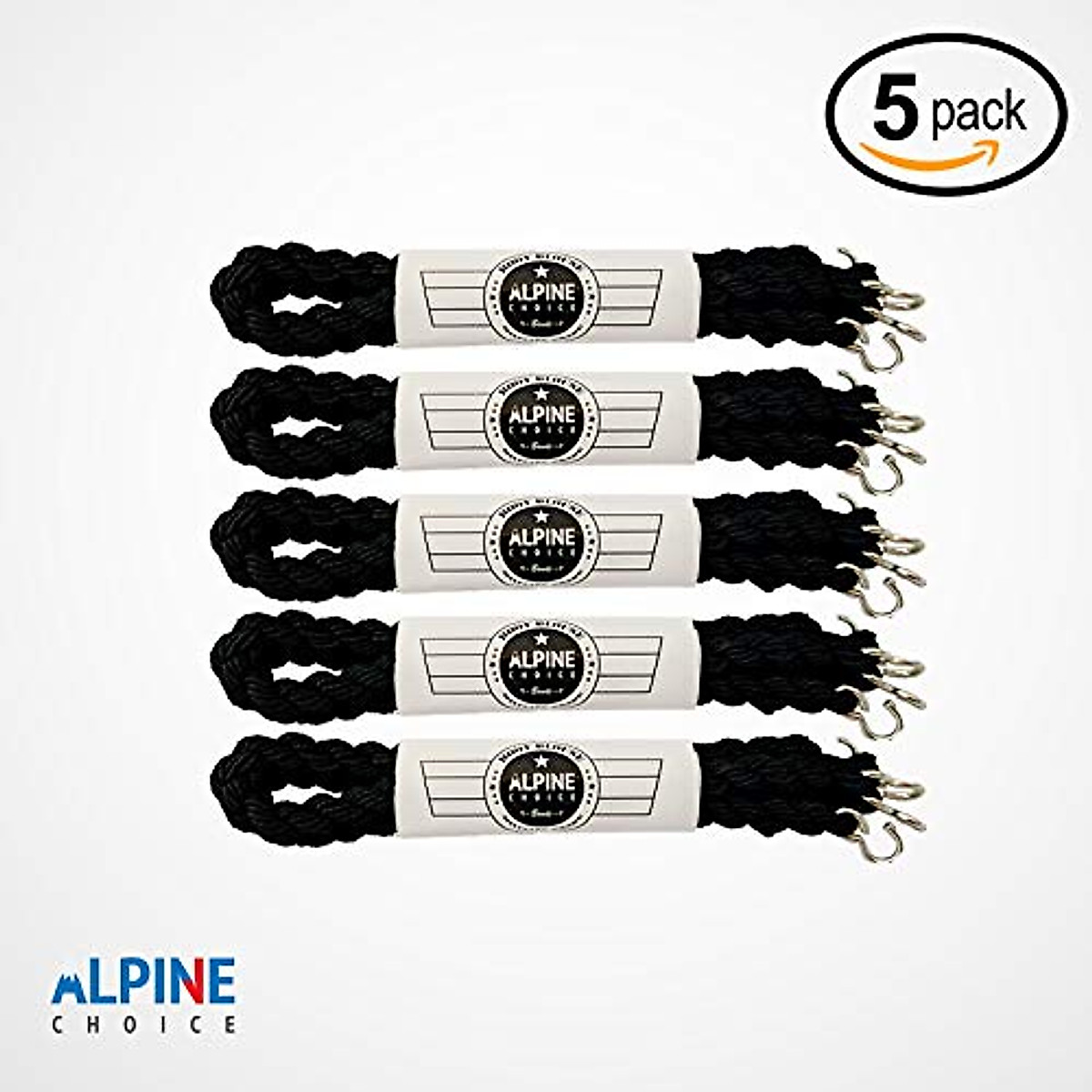 5 Black Military Boot Bands - Blousing Boot Straps Military Grade for USMC, Air Force, Army and More; Straps to Make Your Pants Tight Against Your Boots; Boot Bands Military Standard Size 7.5