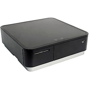 Star Micronics mPOP Integrated USB-C Lightning Receipt Printer & Cash Drawer with Tablet Stand - Black