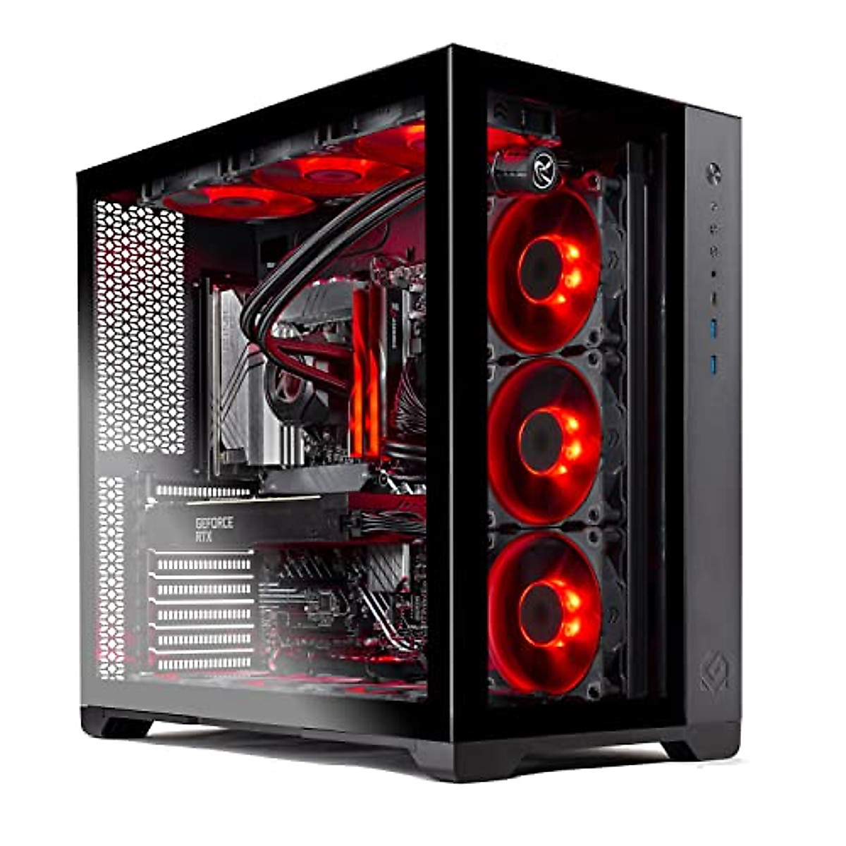 Skytech Gaming Prism II Gaming PC Desktop – INTEL Core i9 12900K 3.2 GHz, RTX 3090, 1TB NVME Gen4 SSD, 32G DDR5 RGB, 850W GOLD PSU, 360mm AIO, AC Wi-Fi, Windows 10 Home 64-bit