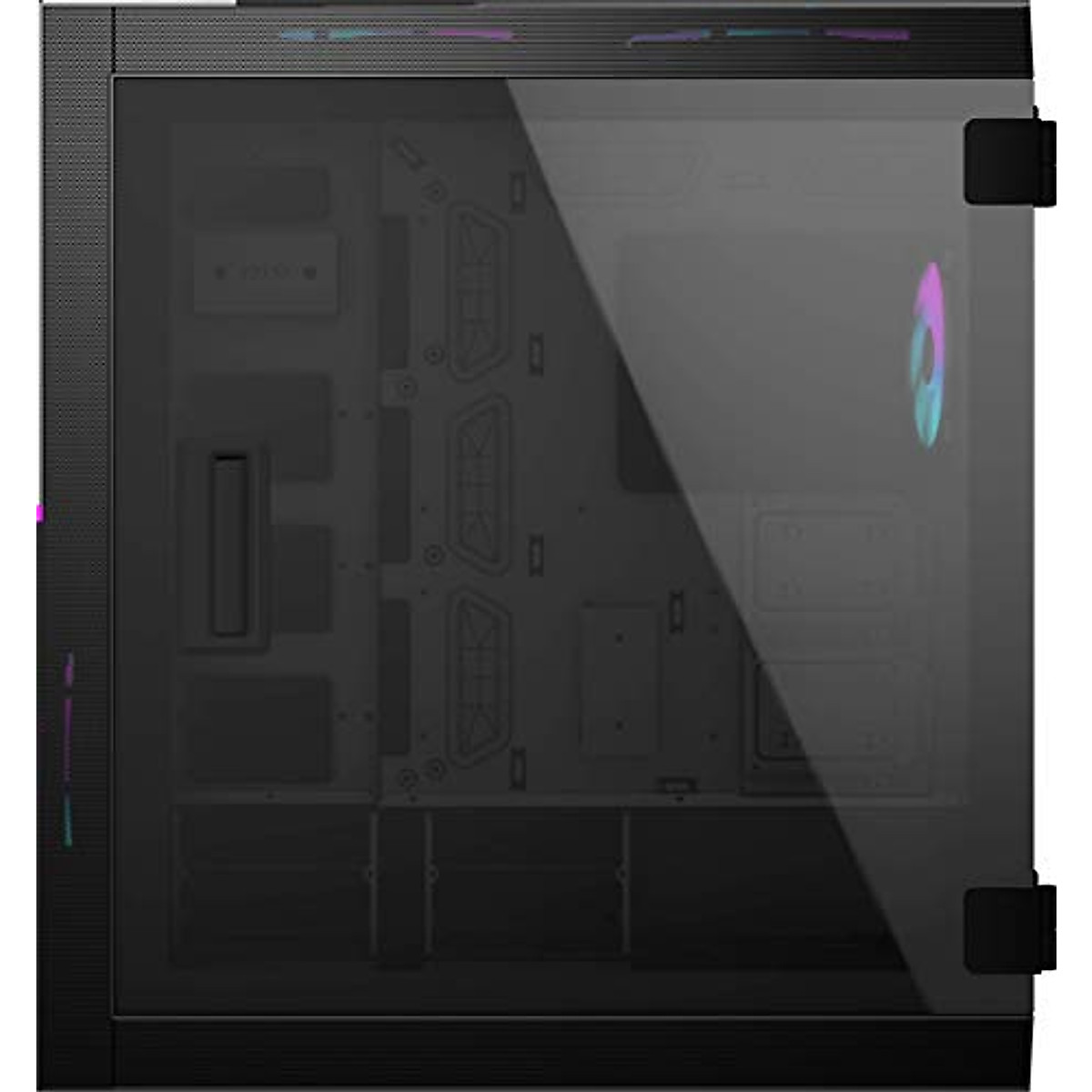 MSI MPG SEKIRA 500X Full Tower Gaming Computer Case (Black, 3X 200mm ARGB + 1x 200mm + 1x120mm ARGB Fans, 8 Channel ARGB Hub, USB Type-C, Tempered Glass, MSI Center, E-ATX, ATX, mATX, Mini-ITX)