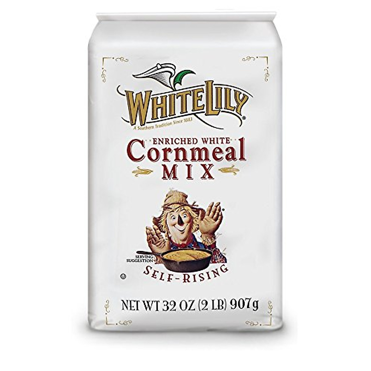 White Lily Enriched White Self-Rising Cornmeal Mix Bag, 5 lb