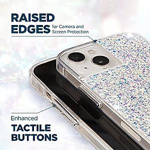 Case-Mate iPhone 13 Case for Women [10ft Drop Protection] [Wireless Charging] Twinkle Stardust Phone Case for iPhone 13 - Luxury Glitter iPhone Case - Shock Absorbing, Anti Scratch, Lightweight