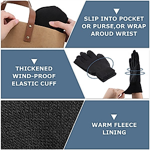 6 Sets Winter Ski Warm Set, Including 6 PCS Winter Knit Hat 6 PCS Neck Warmer 6 PCS Winter Knitted Gloves 6 PCS Unisex Foldable Ear Warmers for Men Women