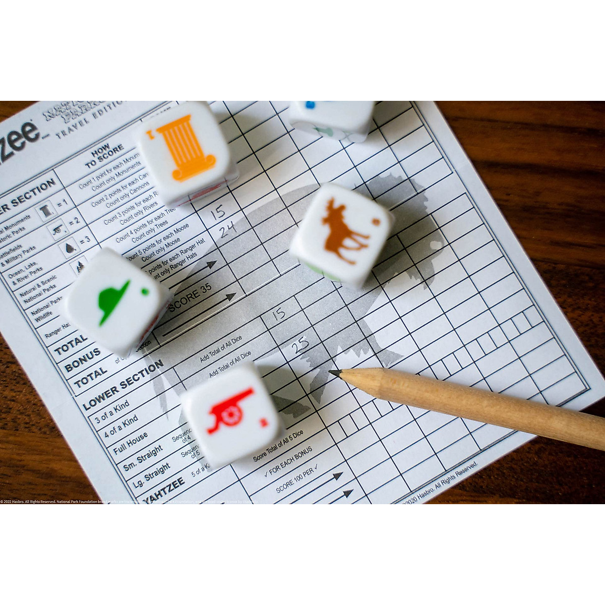 YAHTZEE National Parks Travel Edition | Classic Yahtzee Dice Game with a National Parks Theme | Perfect Travel Game for Families | Celebrate US National Parks Service