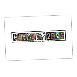 Katie Doodle 2023 Graduation Decorations - Creative Guest Book Alternative - Great Graduation Party Supplies, Class of 2023 Decorations or Graduation Gifts - 11x17 Class of 2023 Sign Poster [Unframed]