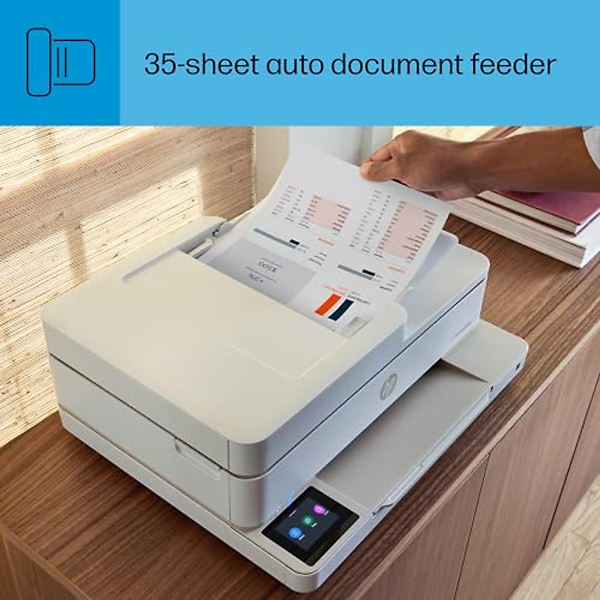 HP Envy 6555e Wireless All-in-One Color Inkjet Printer, Print, scan, Copy, Duplex Printing Best-for-Home, 3 months of Instant Ink included (714N5A)
