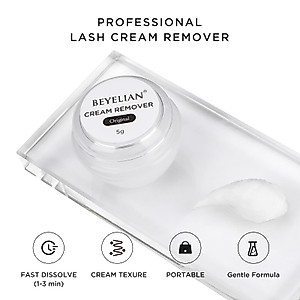 BEYELIAN Eyelash Extension Remover Cream, Professional Lash glue Cream Remover, Mild No Stimulation Lash Extension Remover, Fast Dissolution, No Damage to Natural Lahes- Original 5g