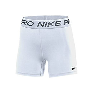 Nike Women's Pro 365 5 Inch Shorts (Small, White)