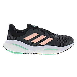 adidas Women's Solarglide 5 Grey Six/Light Flash Orange/Pulse Mint 6 B