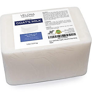 velona 10 LB - GOATS MILK Soap Base SLS/SLES free | Melt and Pour | Natural Bars For The Best Result for Soap-making