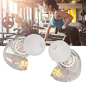 ASHATA Earphone Head Replacement for Shure SE215 SE315 SE535, Pluggable Detachable HiFi Earpiece Head,Sports Earphone Earbud Head, for MMCX Interface Cable(Transparent)