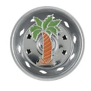Enamel Kitchen Strainer Palm Tree