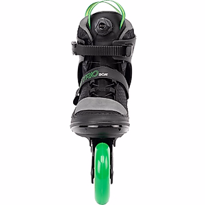 K2 SKATE Trio Lt 100 Boa, Color: Black/Green, Size: 11 (I220202301110)
