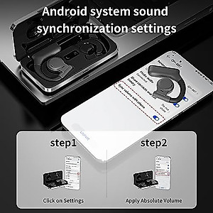 Janient Open Ear True Wireless Headphones, Fast Charging Bluetooth 5.3 Headsets Earbuds with Microphone, Waterproof Noise Cancellation Earphones Compatible with iPhone & Android, 20Hrs Playtime