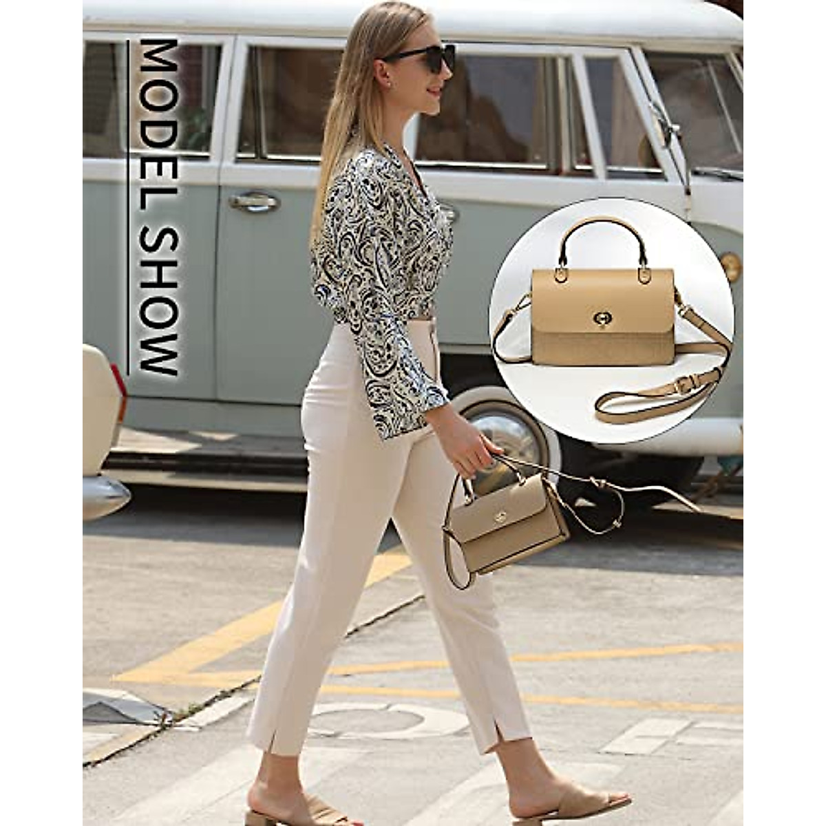 VASETA Handbag Satchel Shoulder Bag Totebag Designer Tote Retro Ladies PU Leather Casual Designer Tote Retro Ladies PU Leather Casual Work Tote