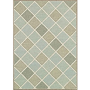 Couristan 2470/2007 Monaco Meridian Area Rugs, 2-Feet by 3-Feet 7-Inch, Multi