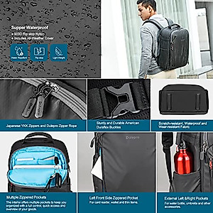 Dulepro Camera Backpack, Photography DSLR Backpack Case Waterproof Camera Bag Backpack with 15-16 inch Laptop & 11" Tablet Compartment Rain Cover for DSLR/SLR/Mirrorless/Drone