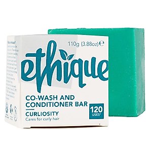 Ethique Curl Conditioner Bar for for Thick, Curly Hair - Curliosity |Curl Defining, Deeply Moisturizing, Vegan, Cruelty-Free, 3.88 oz